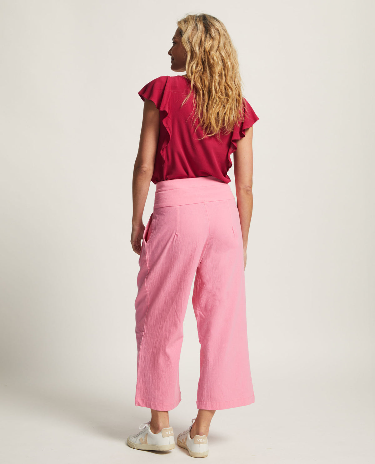 Thalia | Gathered Basque Trouser | Sitting Pretty