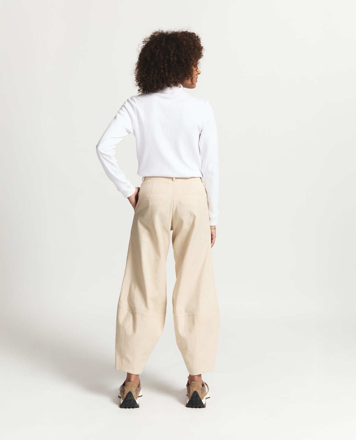 Elm Core | Tapered Trousers | Natural | Sitting Pretty
