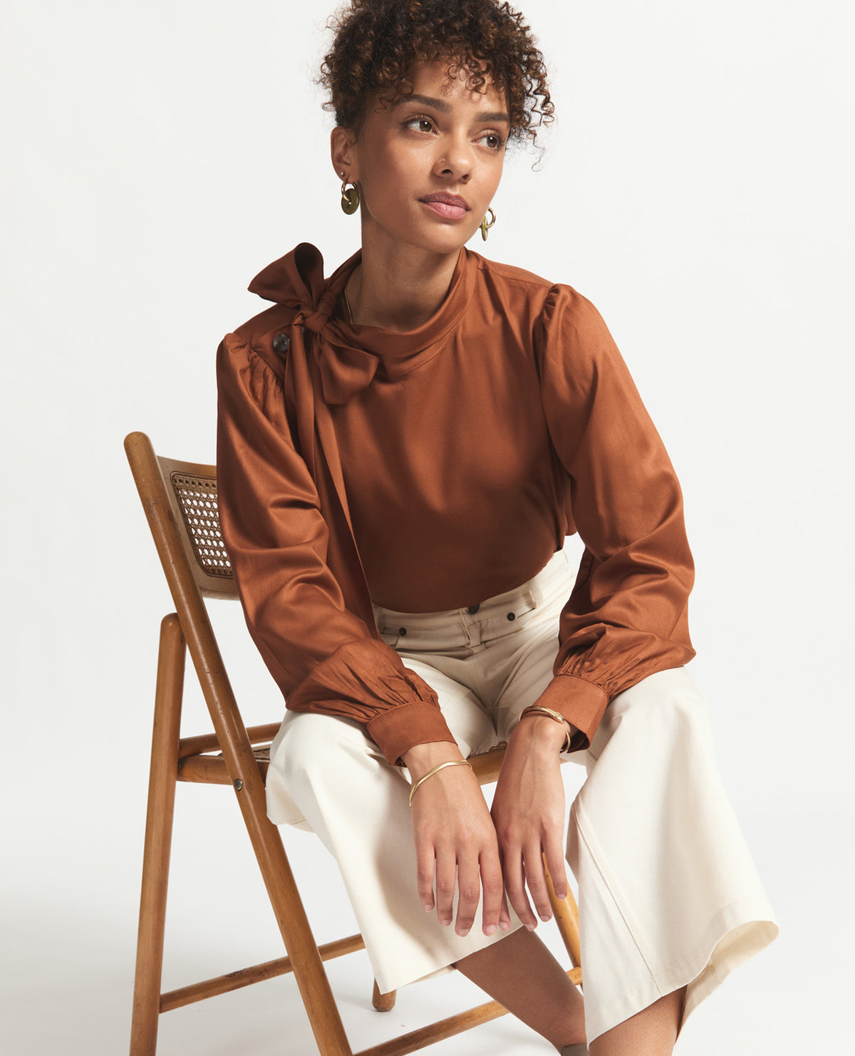 Kitty | Relaxed Blouse | Rust | Sitting Pretty